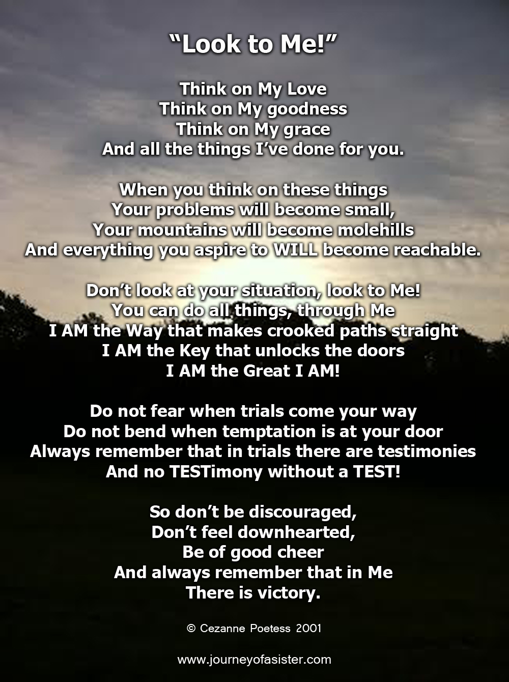 Blog Tour Day THREE: No TESTimony without a TEST! | Journey of a Sister